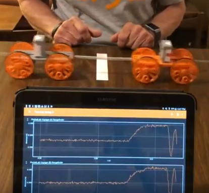 Use the data collecting app Phyphox with external sensors like ...