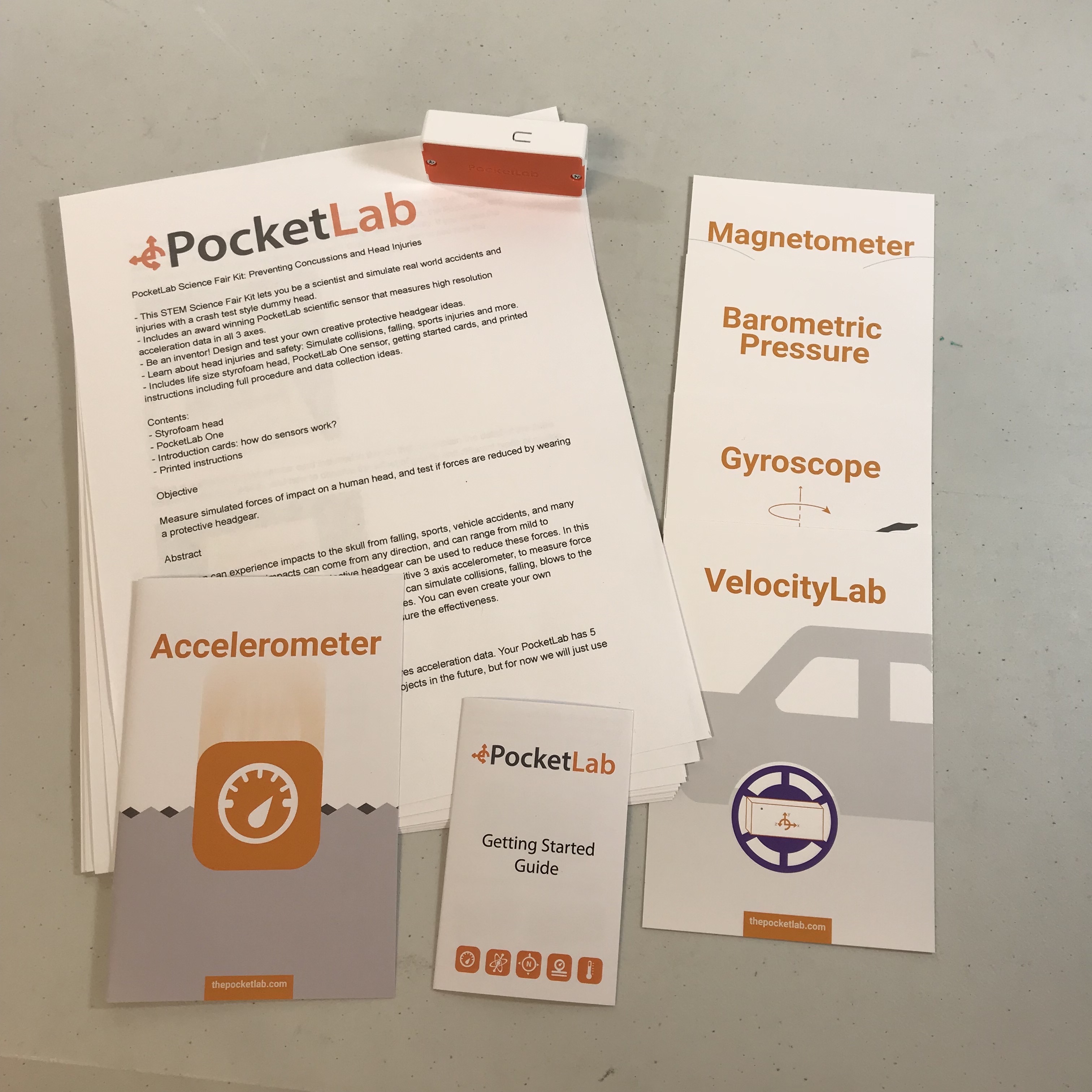 PocketLab One Science Fair Kit: Concussions | PocketLab